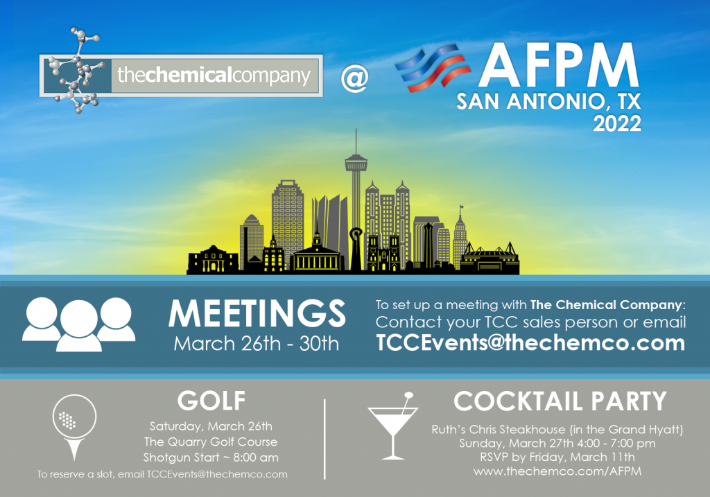 Join The Chemical Company at AFPM 2022! - The Chemical Company